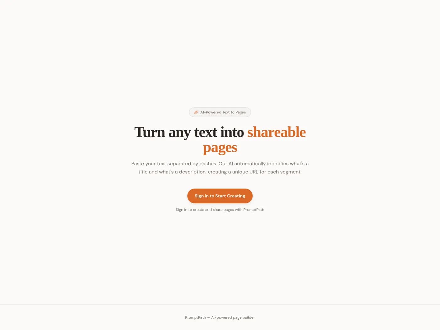 PromptPath Site Builder