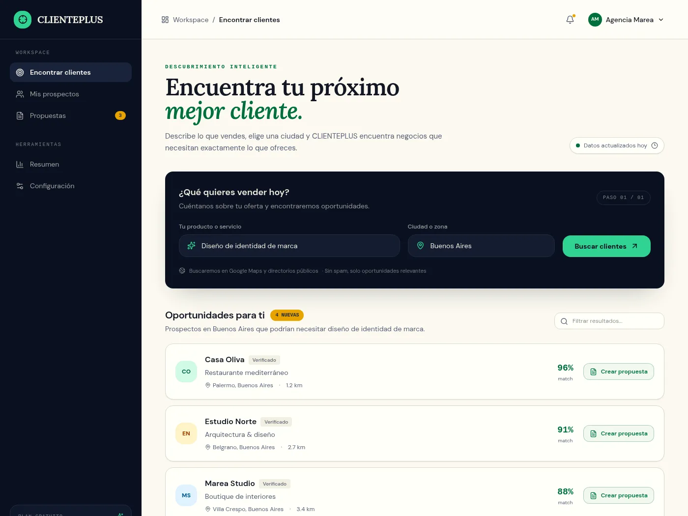 ClientePlus Finder