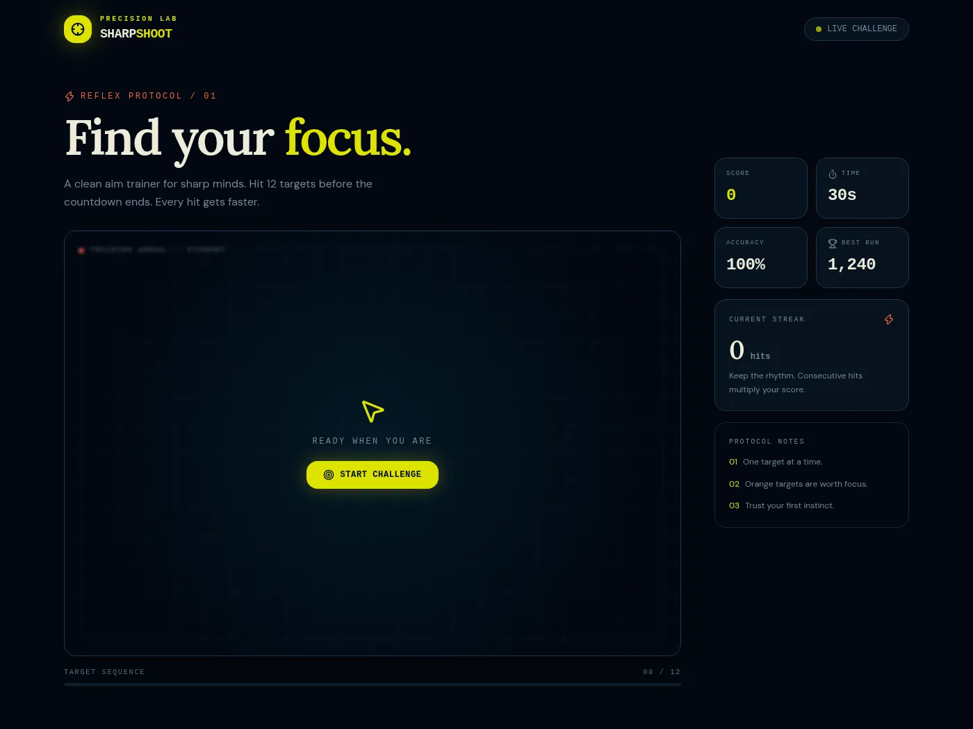 SharpShoot Challenge