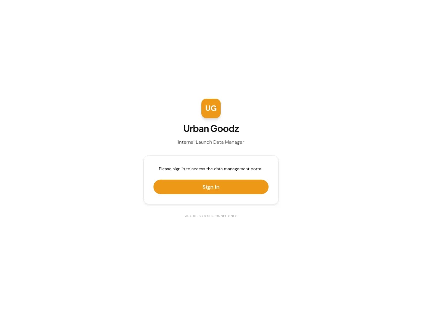Urban Goodz Data Manager