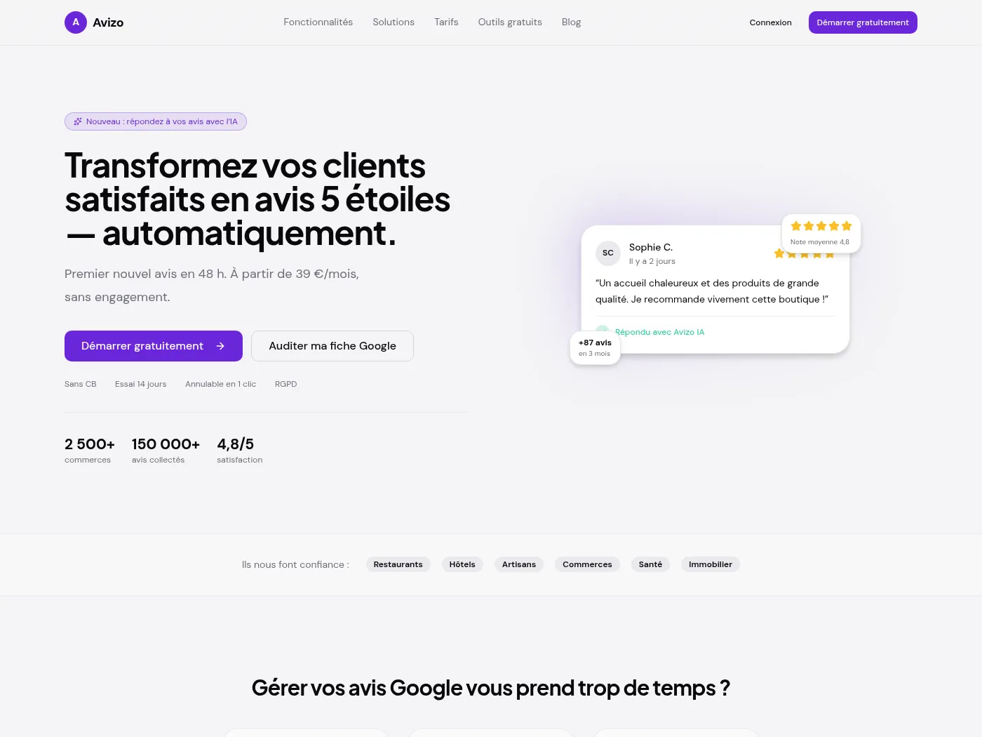 Avizo Reputation SaaS
