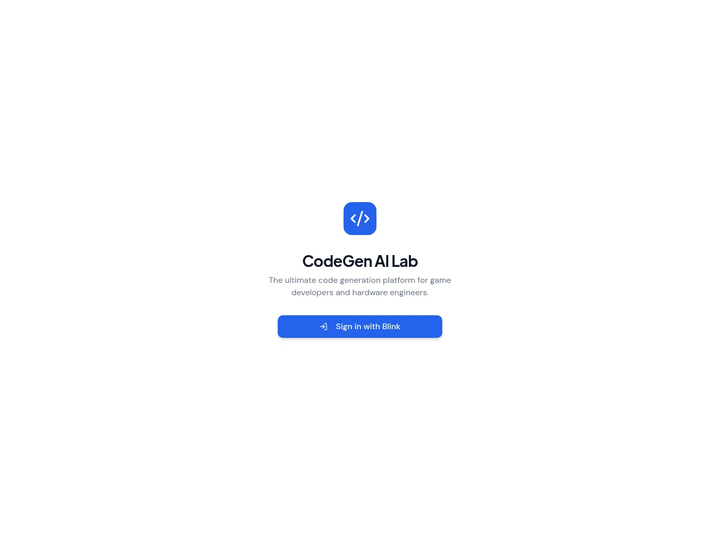 CodeGen AI Lab