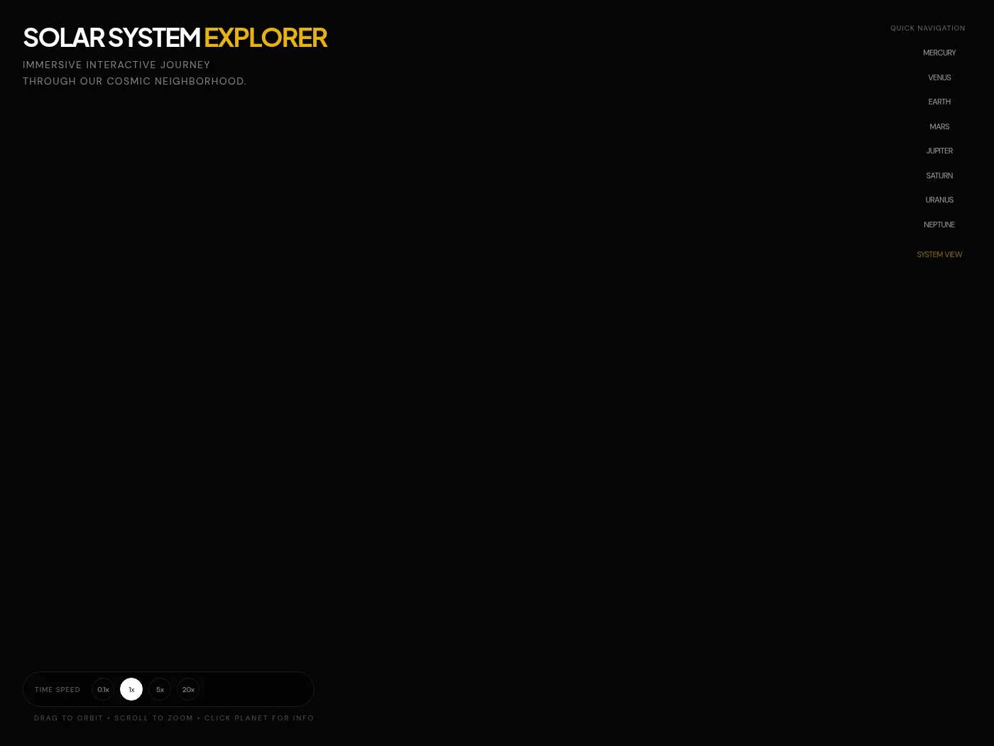 Solar System Explorer