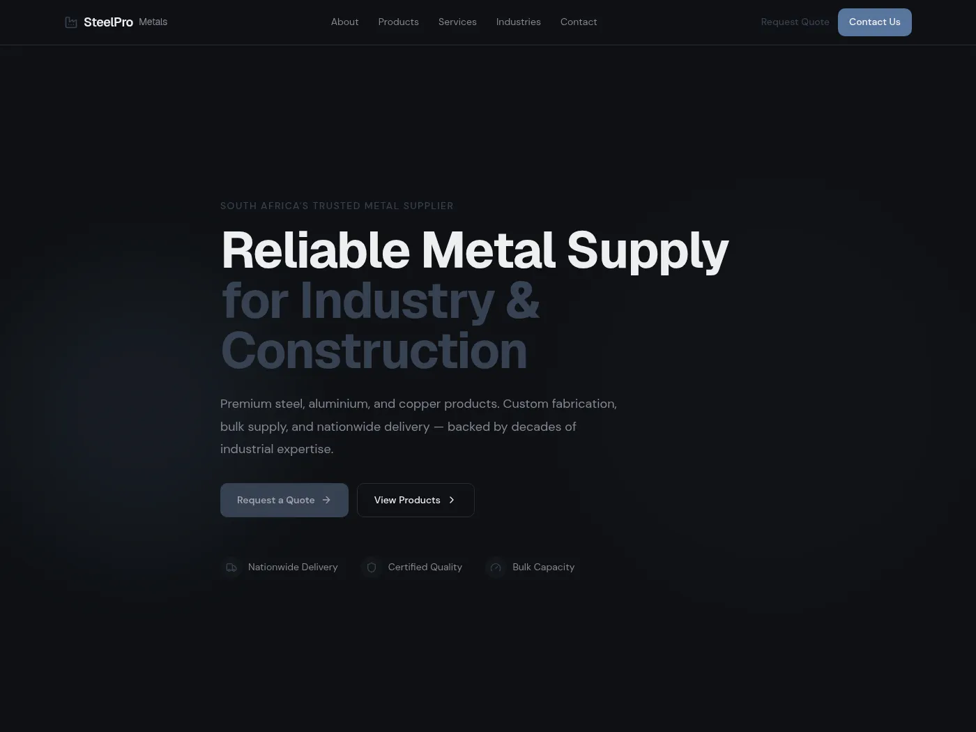 Metal Supply Pro Site