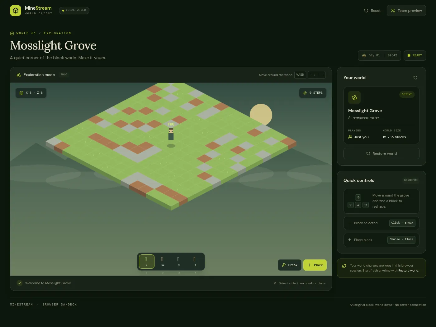 MineStream Web Client