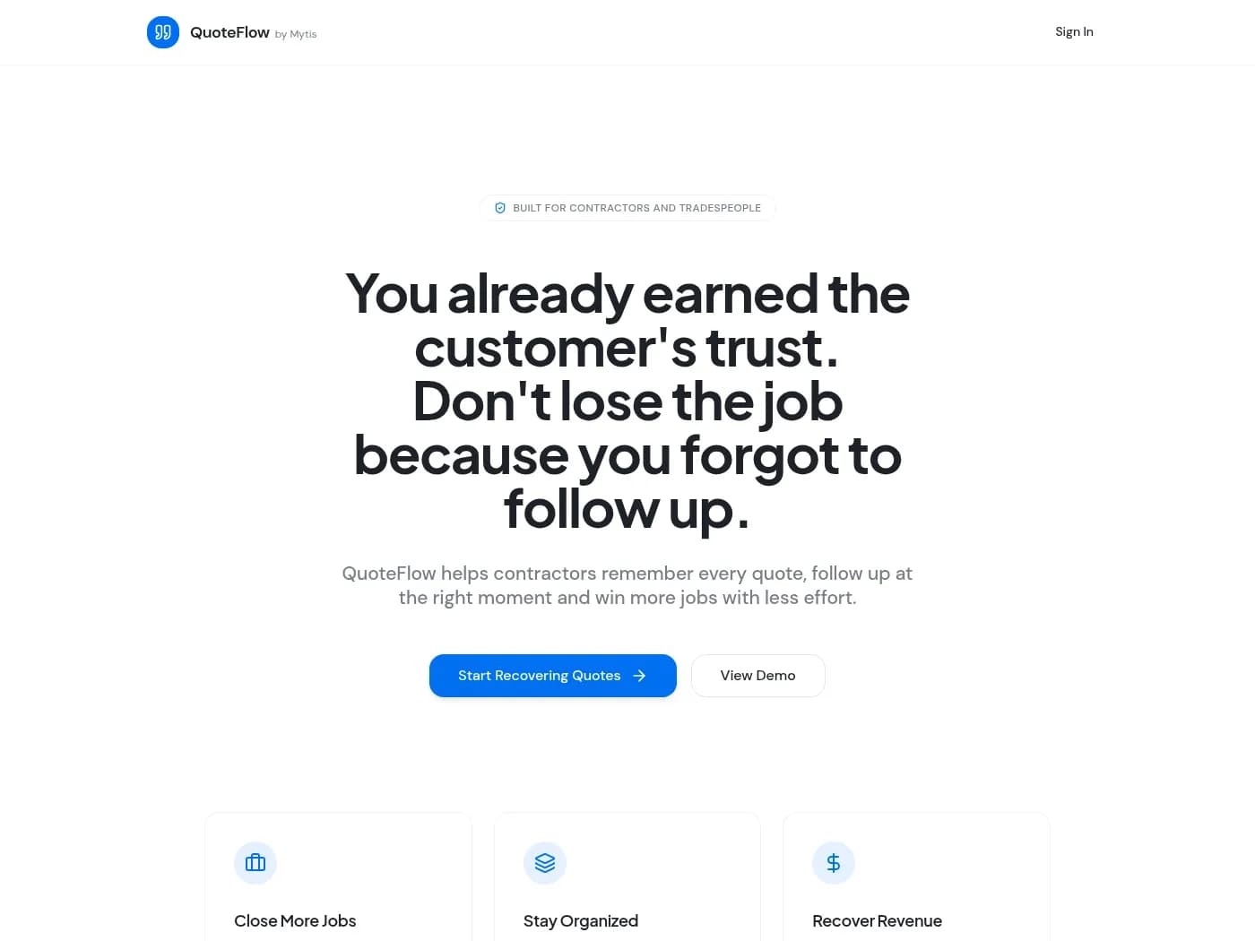 QuoteFlow SaaS App