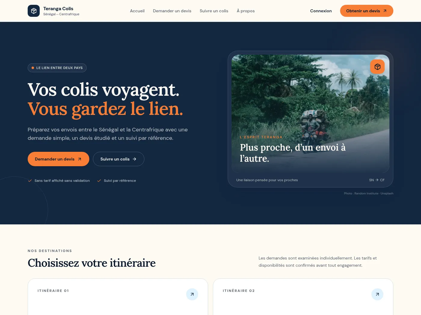 Teranga Colis Web Platform