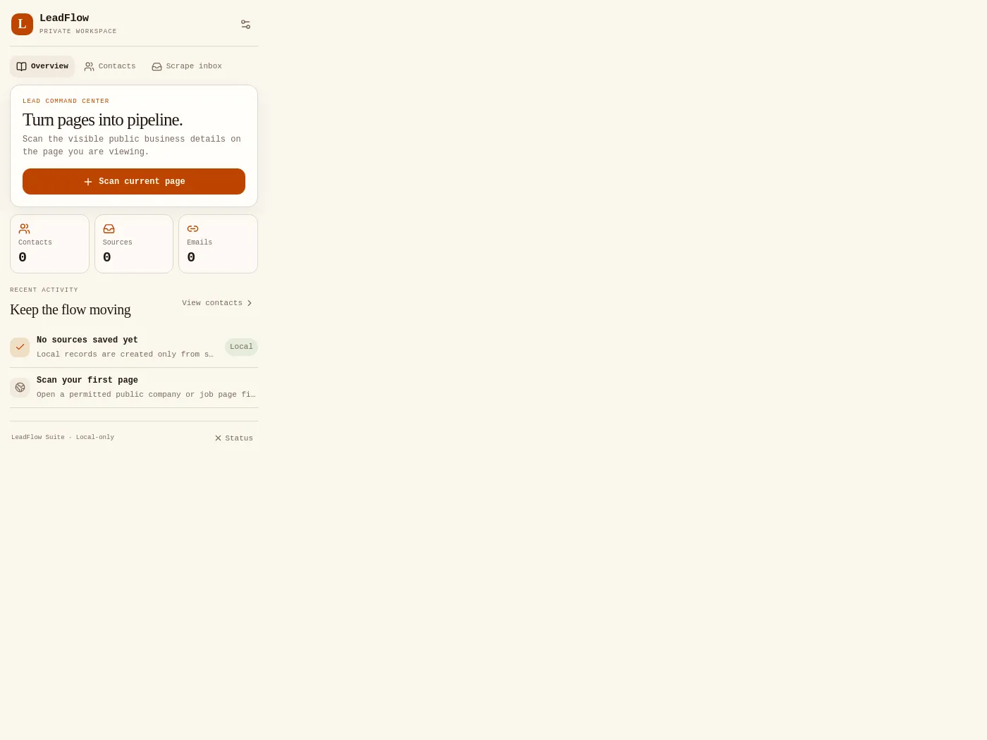 LeadFlow Web Dashboard