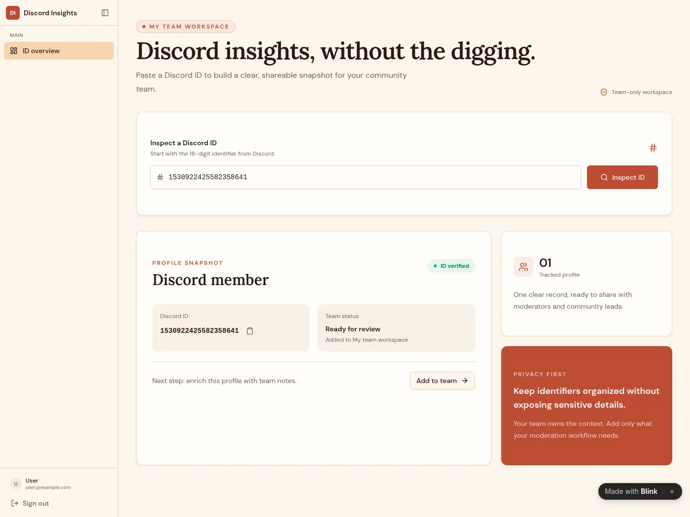 Discord Insight Tracker