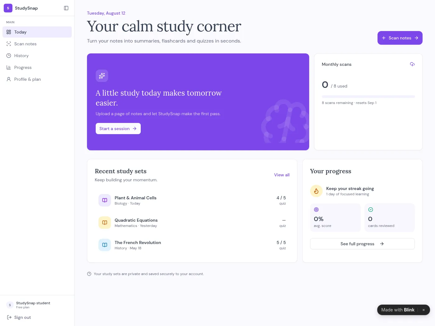 StudySnap AI Assistant