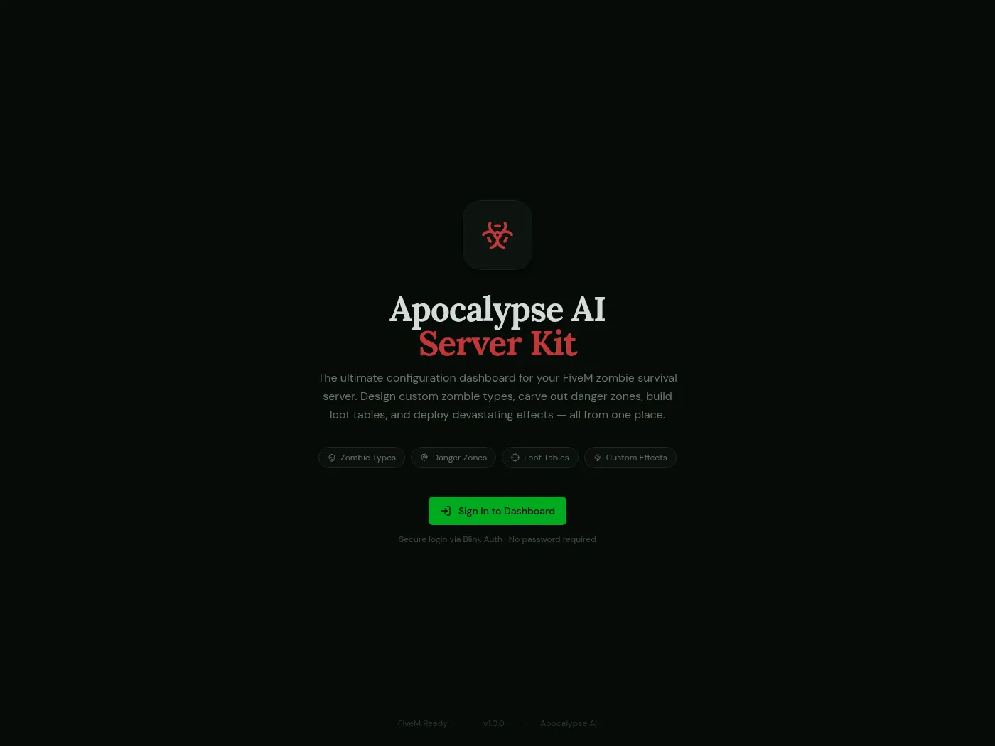 Apocalypse AI Server Kit