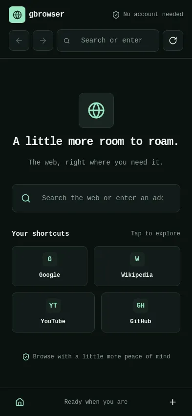 Gbrowser Mobile App
