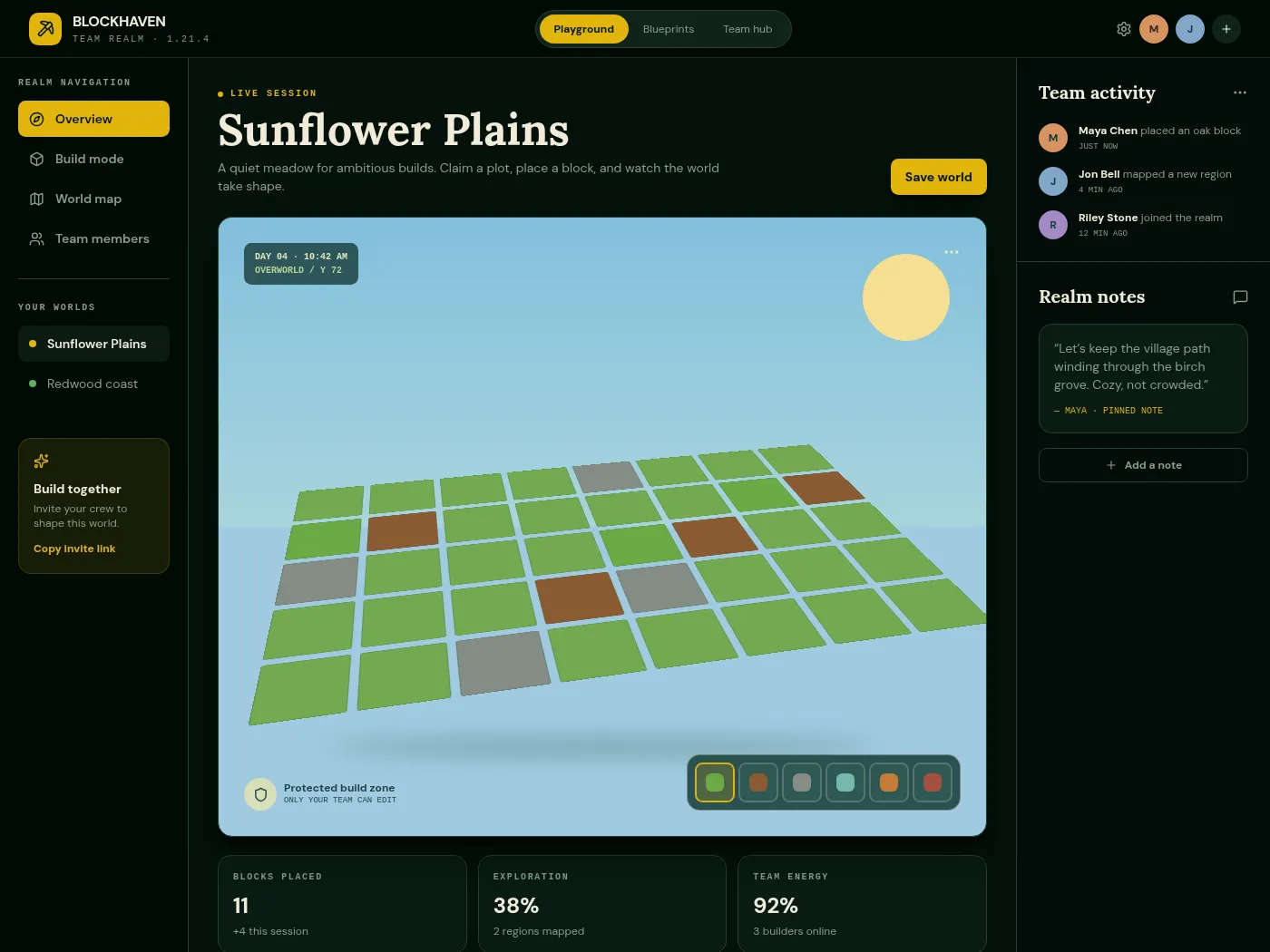 MineCraft Web Playground