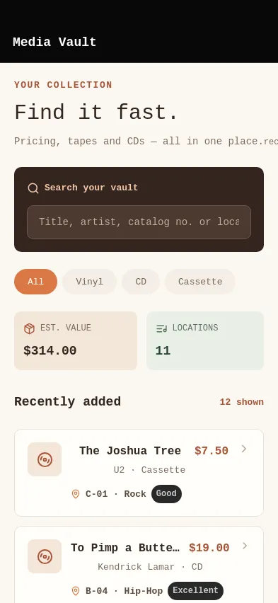 Media Vault Mobile