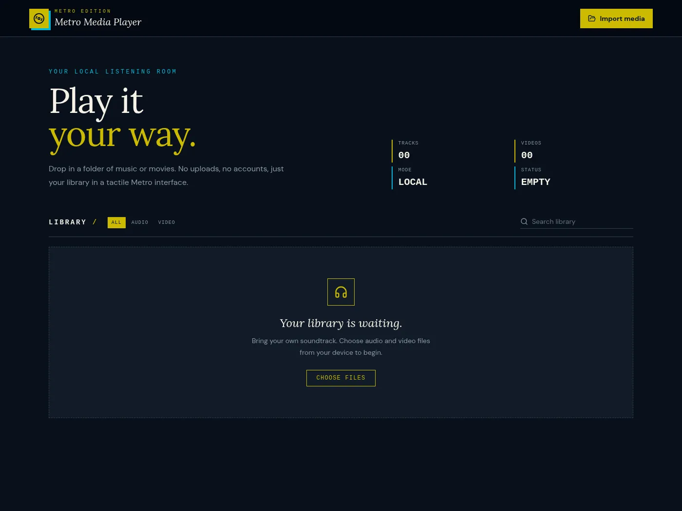 Metro Media Player