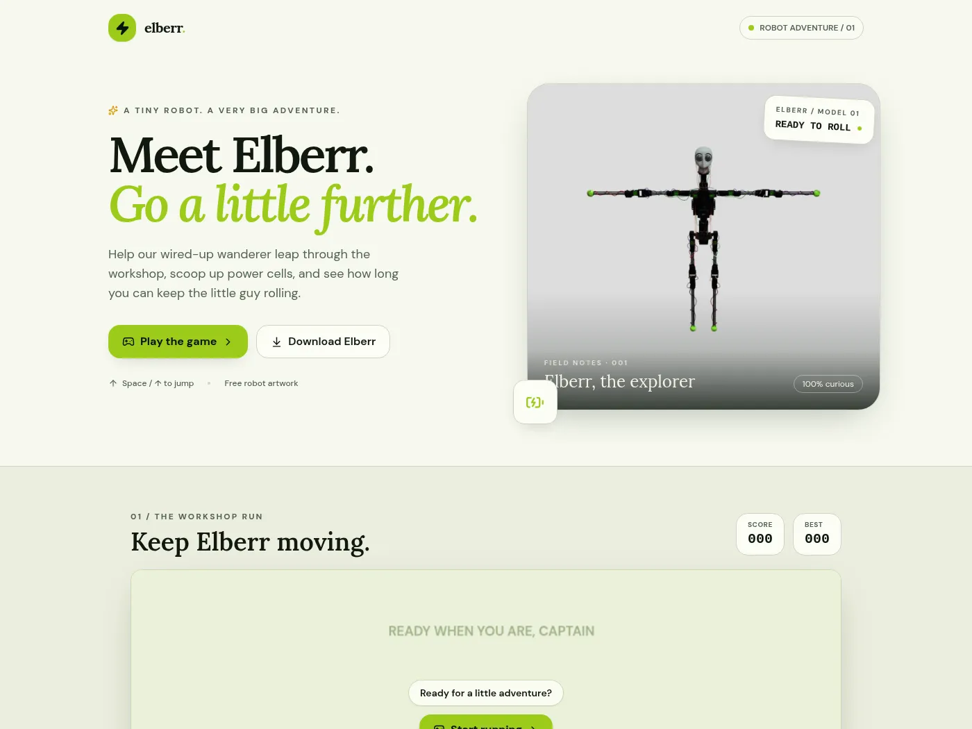 Elberr the Robot Game