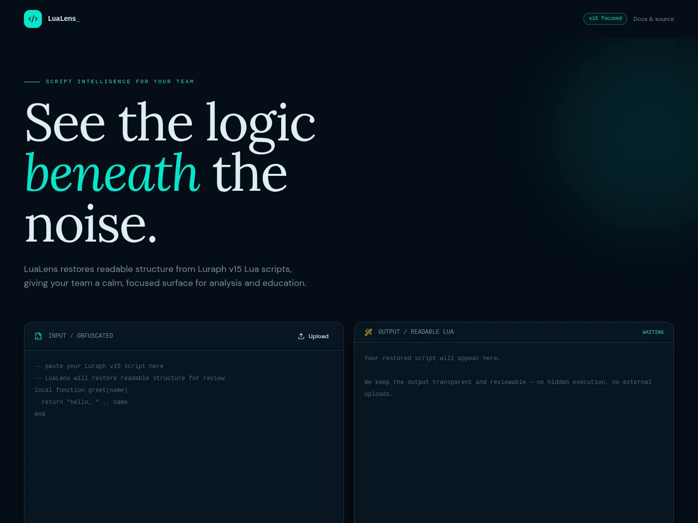 Luraph Deobfuscator Tool