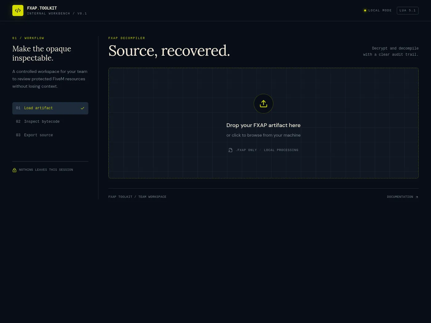 FXAP Decryptor Toolkit