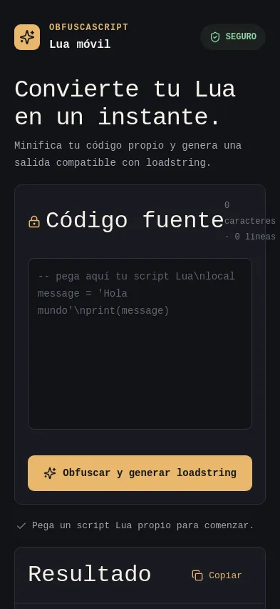 ObfuscaScript Mobile