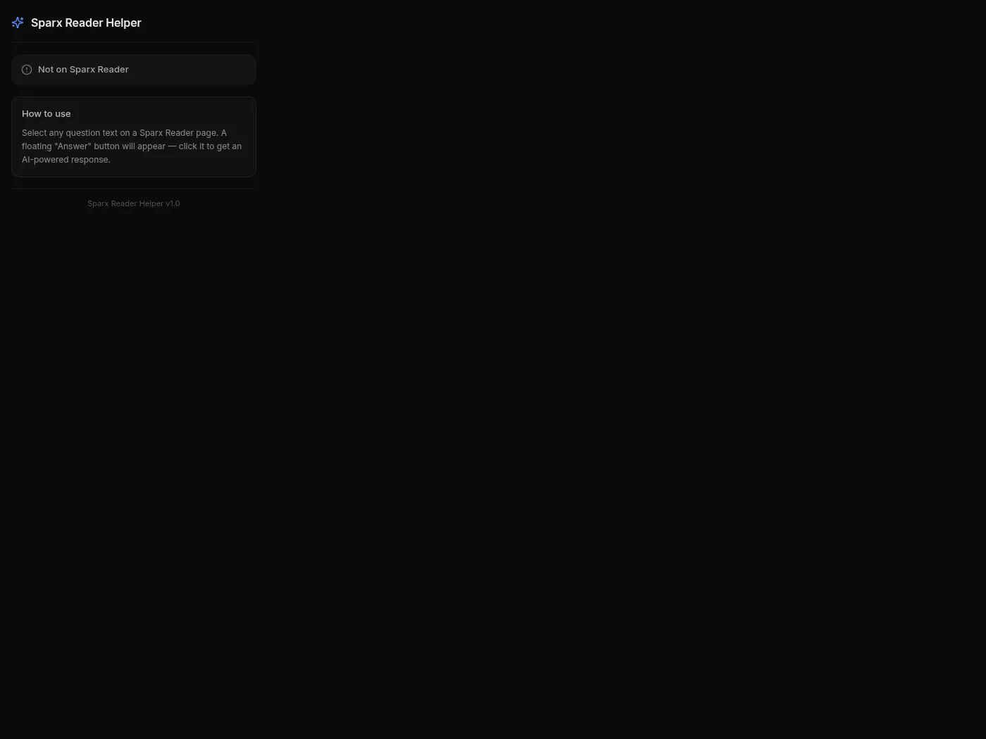 Sparx Reader Helper