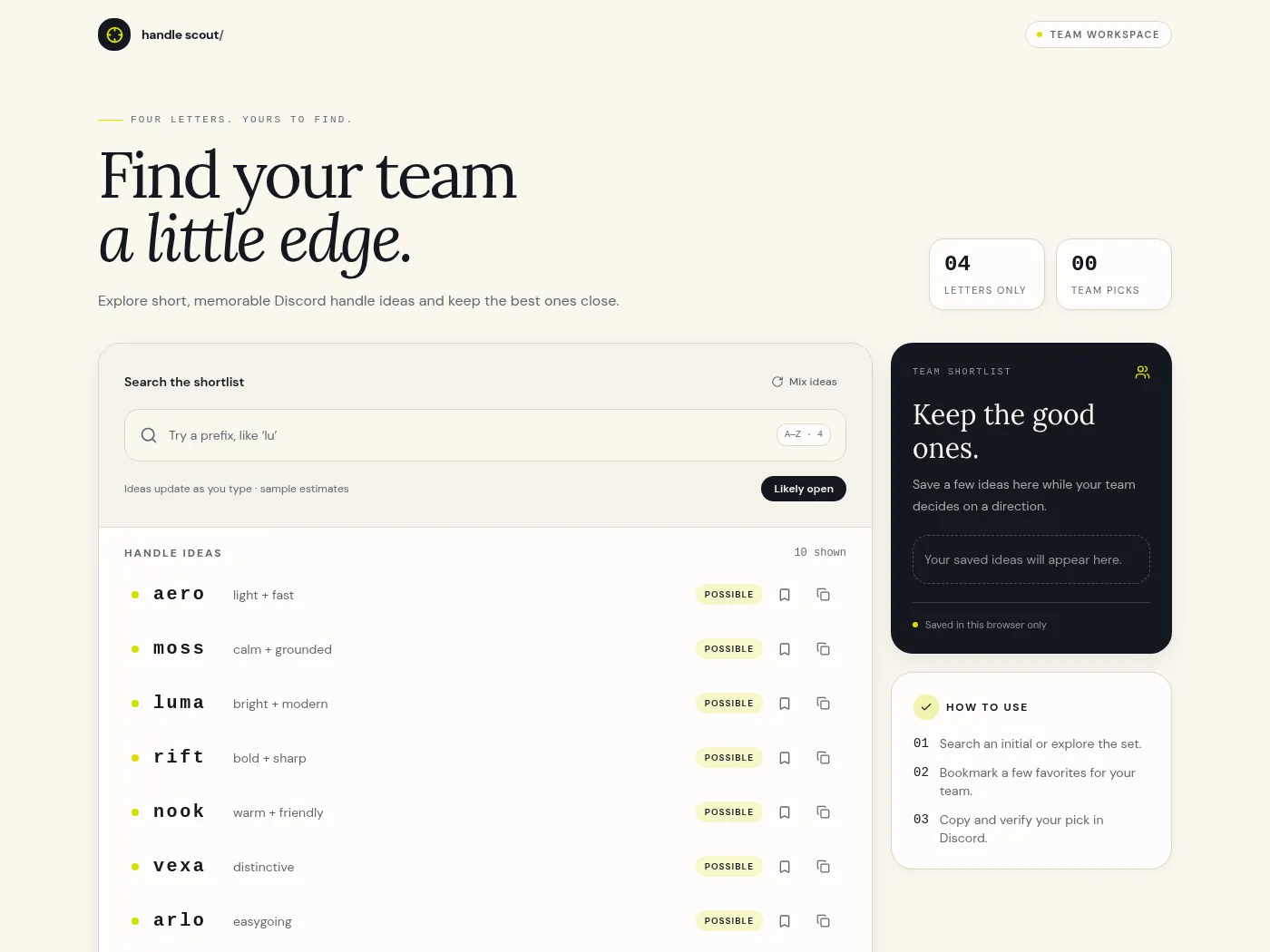 Discord Handle Scout