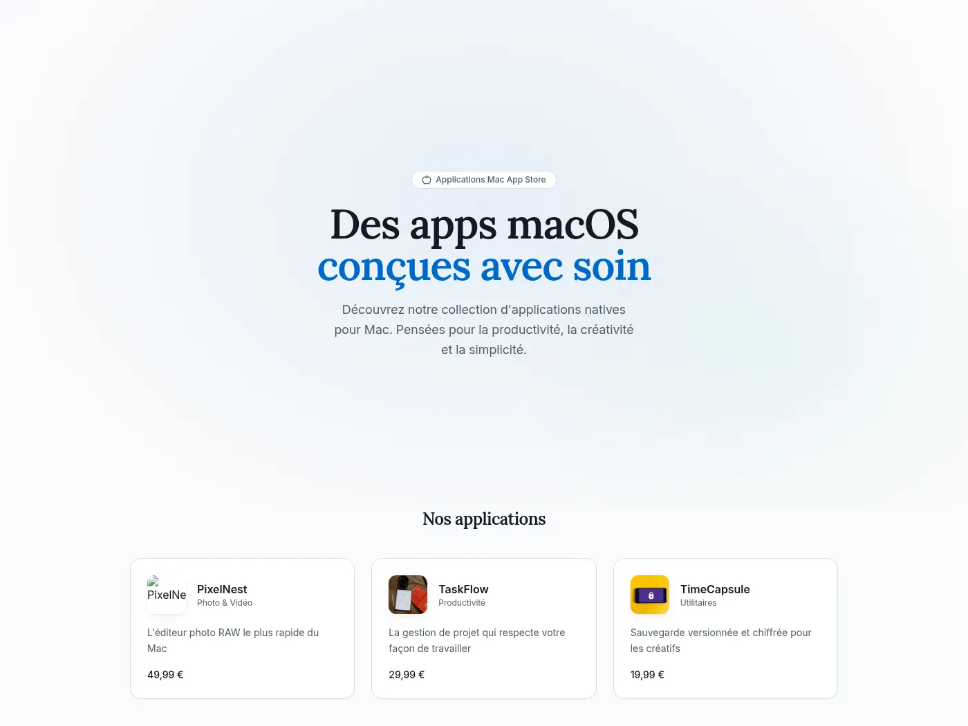 MacAppStore Showcase Site