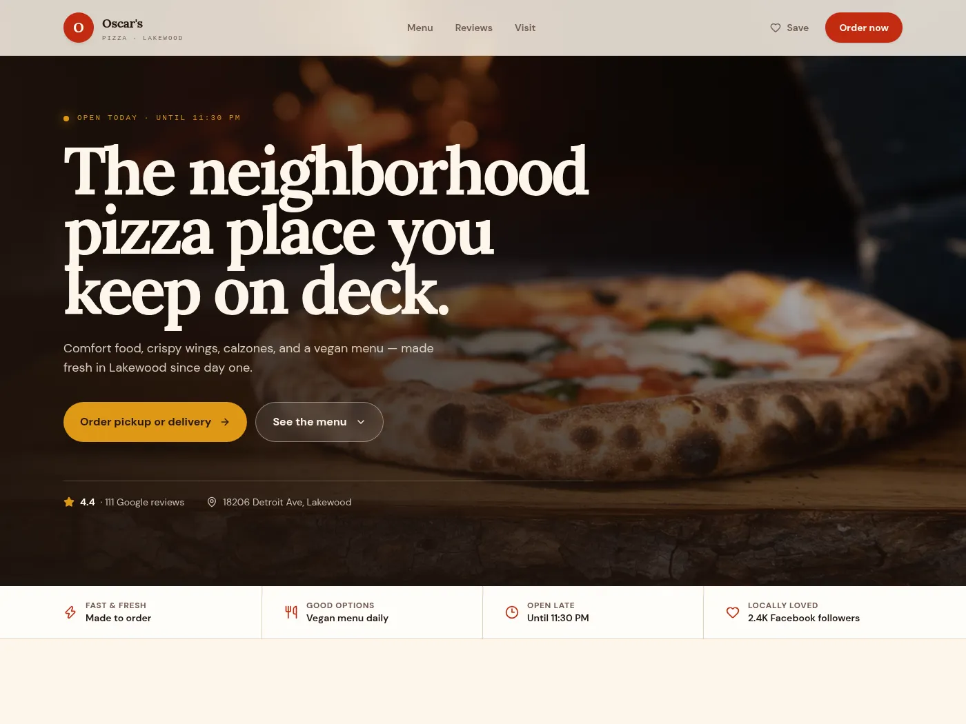 Oscar's Pizza Hub