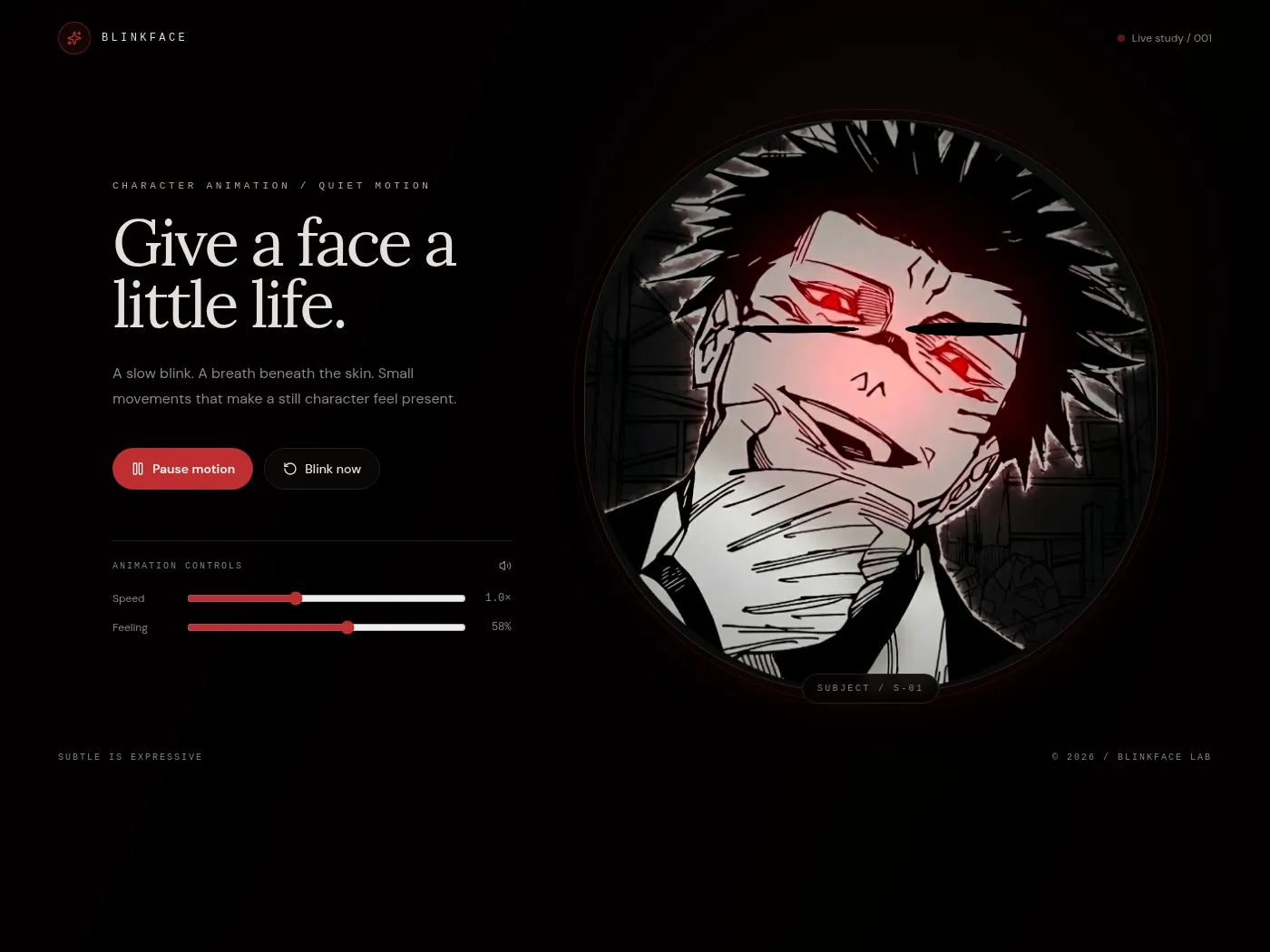 BlinkFace Animator