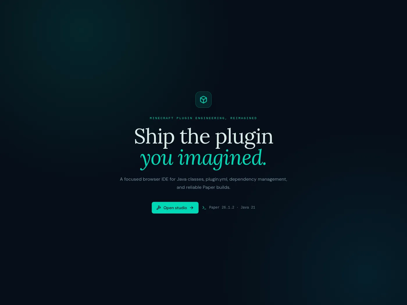 MinePlugin Studio