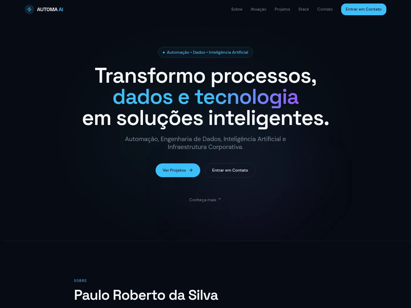 AUTOMA AI Portfolio Site
