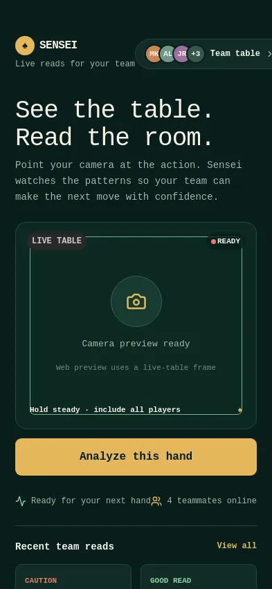 Poker Sensei AI