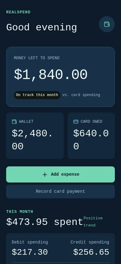 RealSpend Tracker