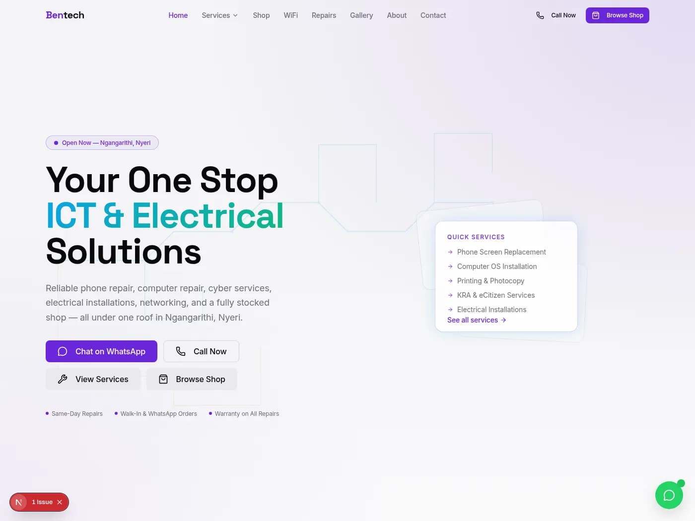 Bentech Cyber Frontend