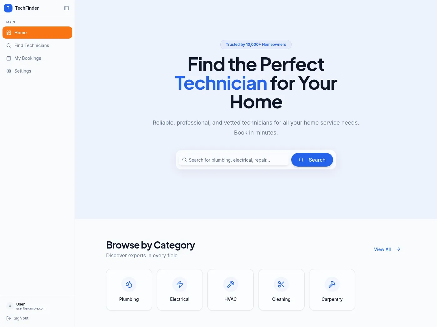 TechFinder Hub