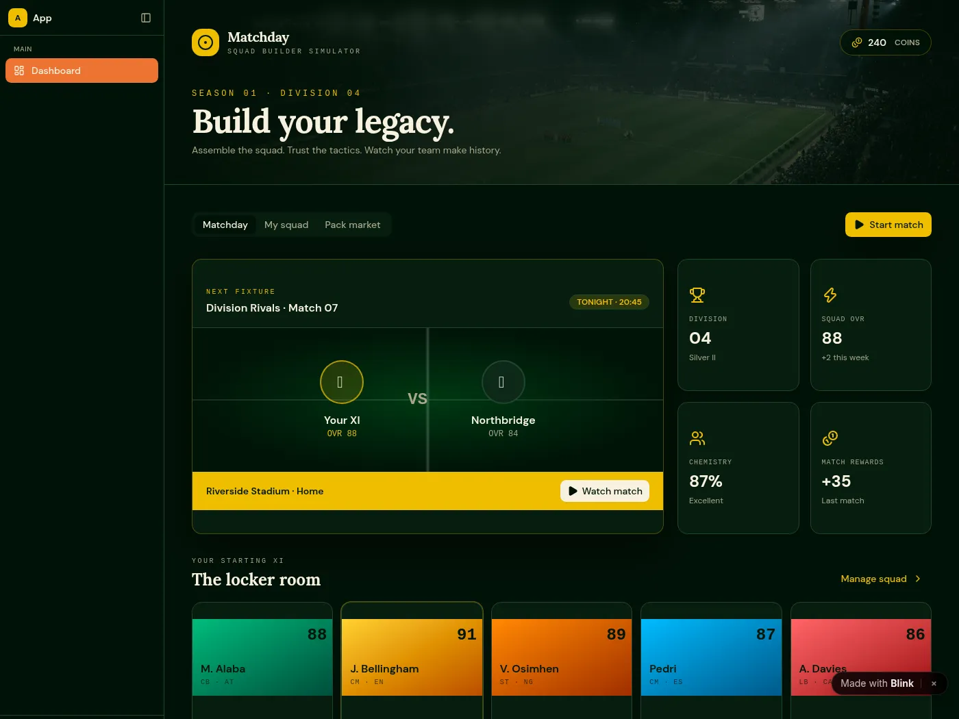 Squad Builder Simulator