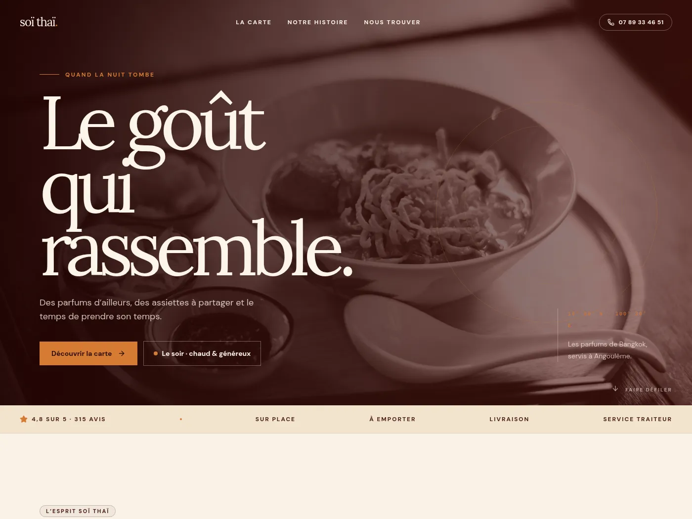 Soï Thaï Restaurant Site