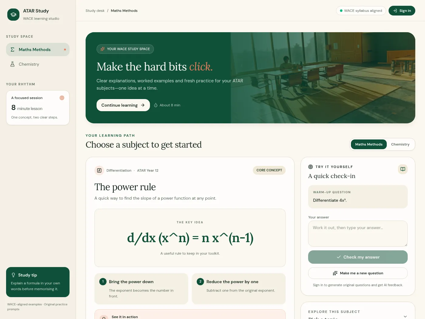 ATAR AI Learning Hub
