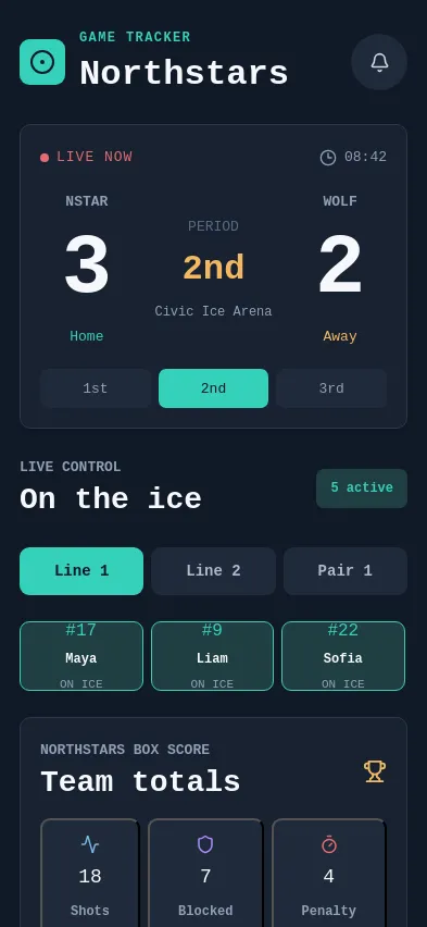 Hockey GameTracker