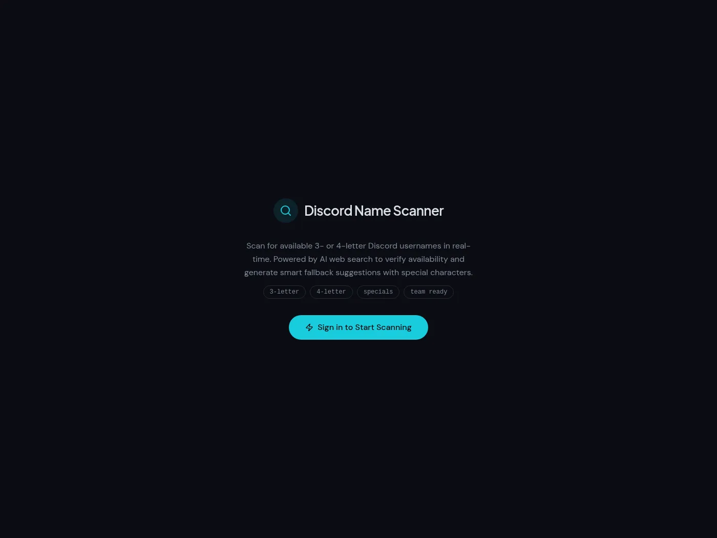 Discord Name Scanner