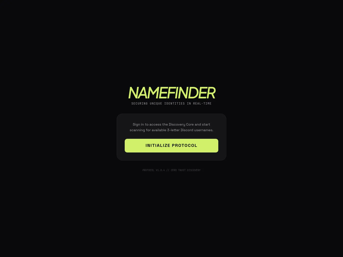 Discord Name Finder