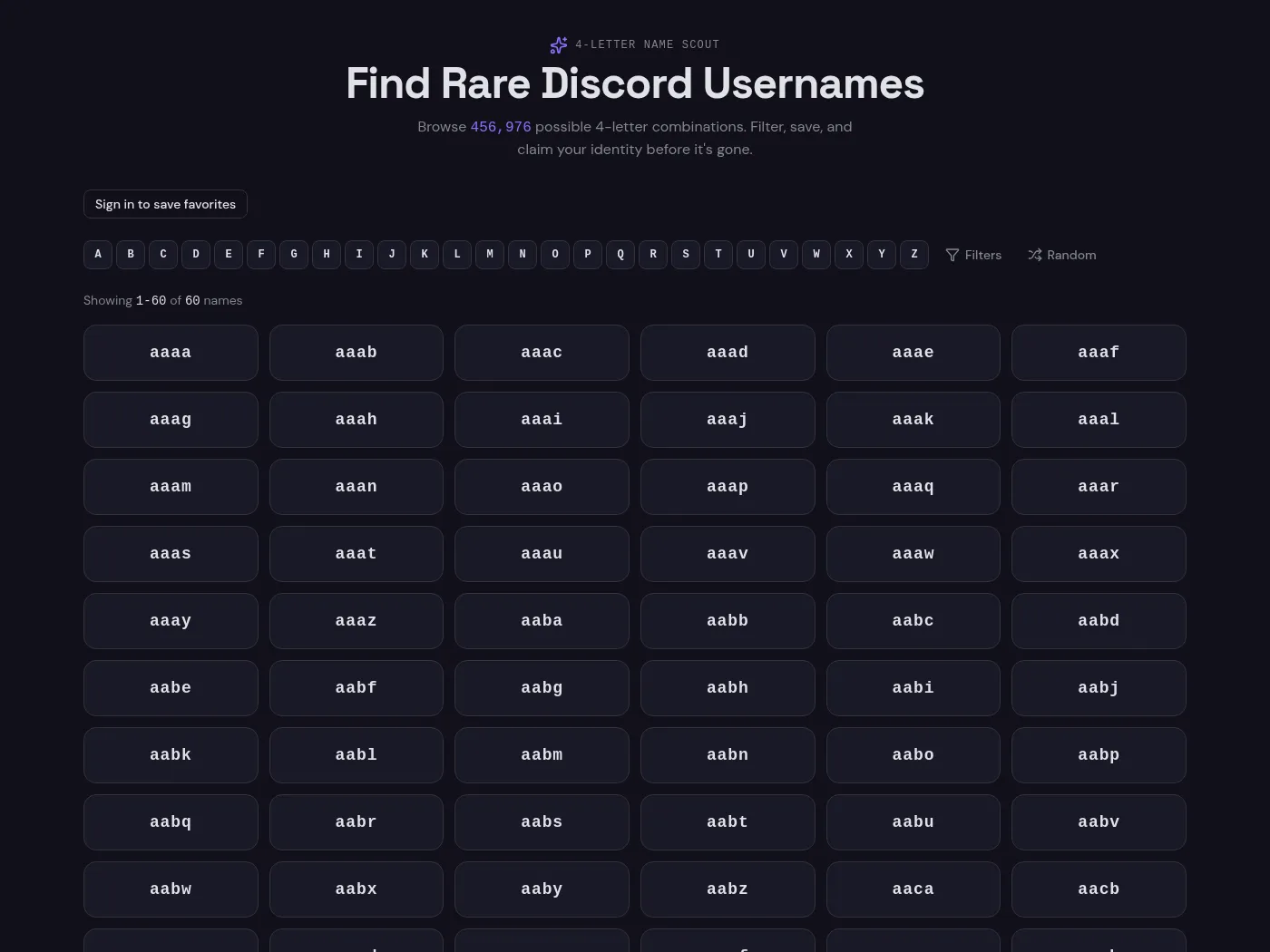 Discord Name Scout