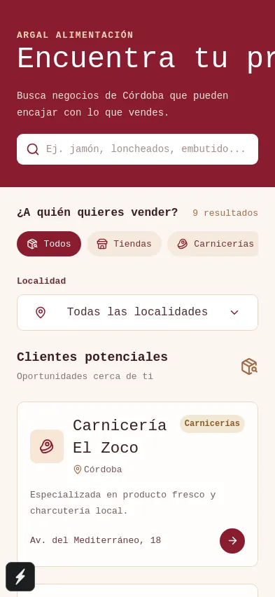 Argal Cliente Finder