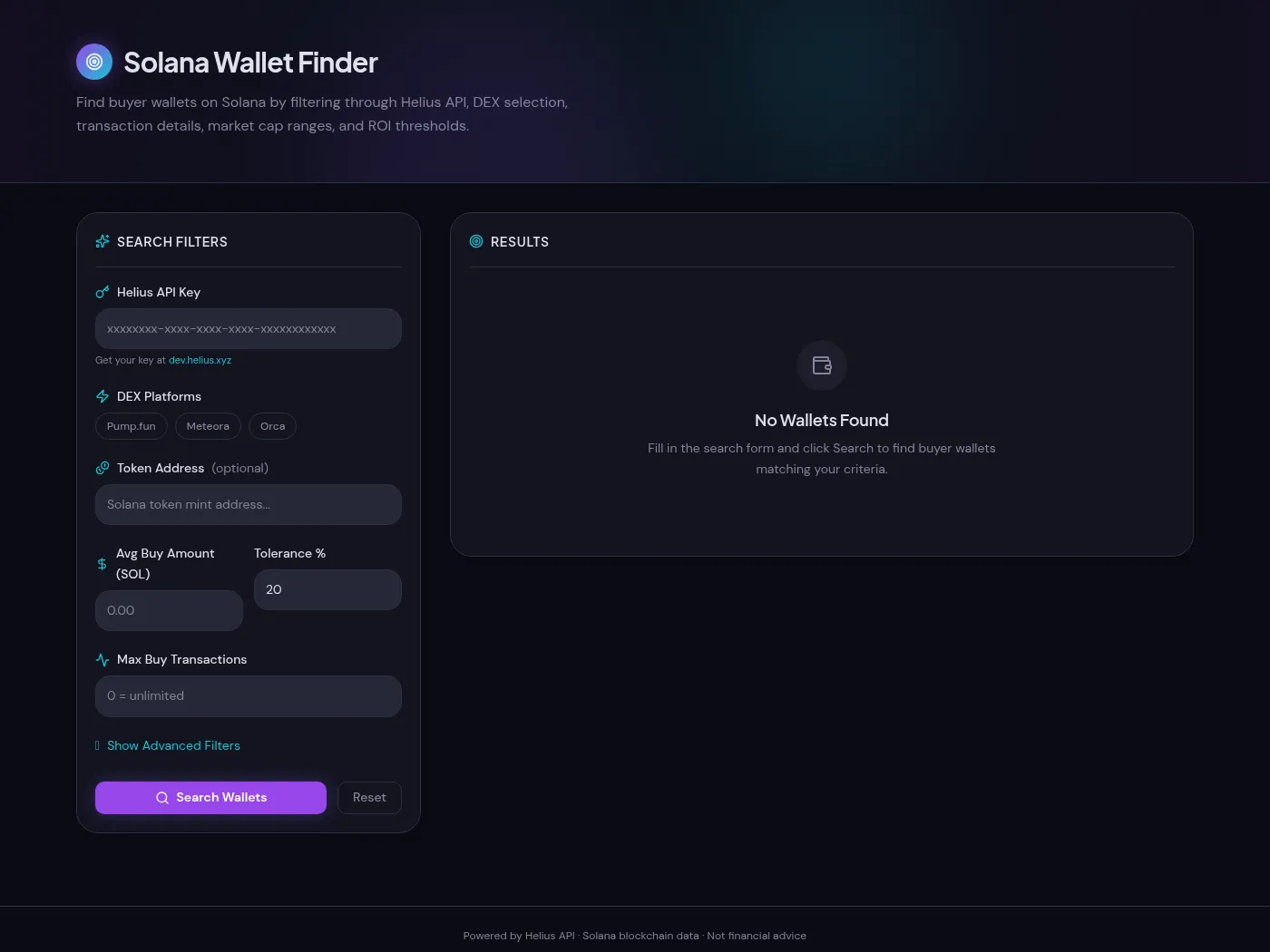 Solana Wallet Finder
