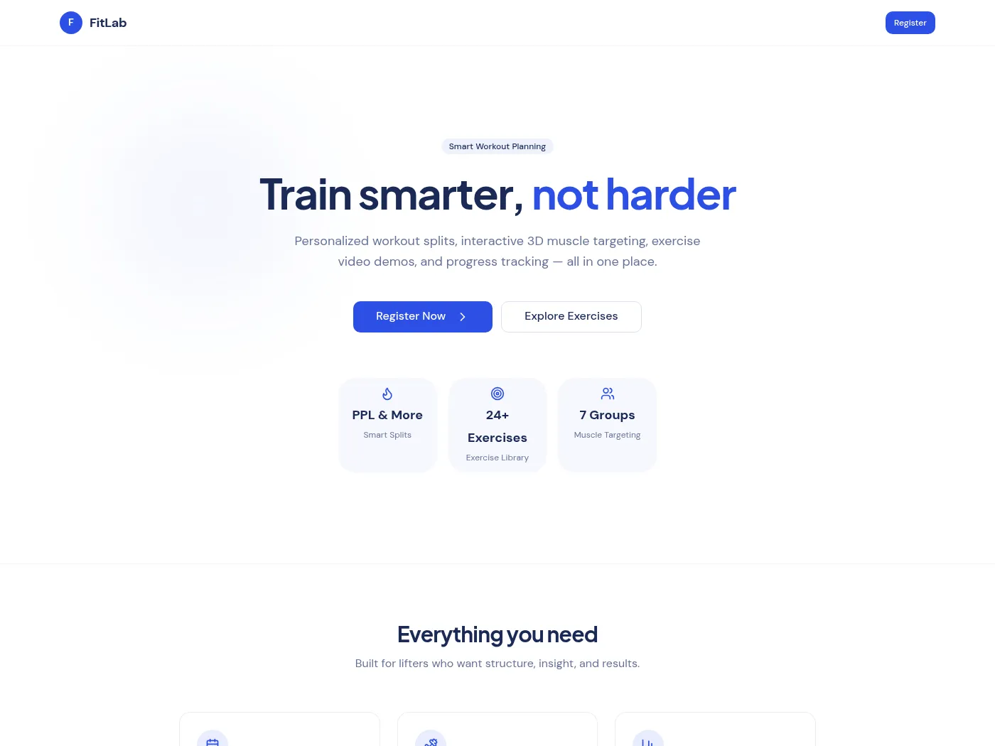 FitLab Frontend Experience