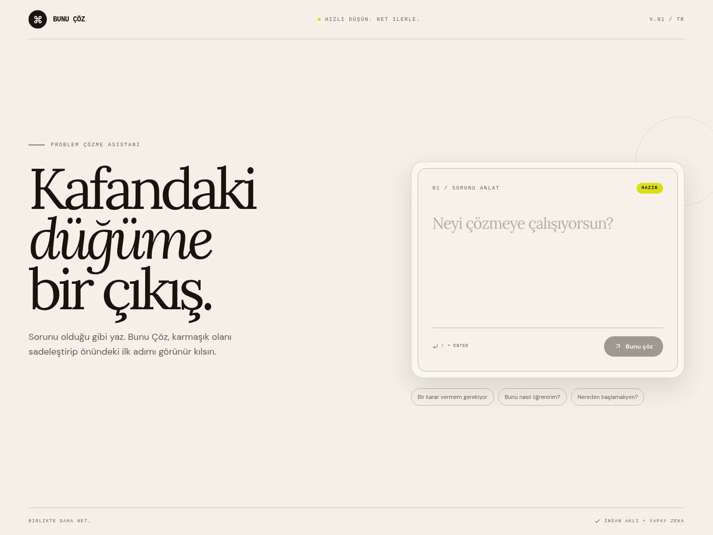 Bunu Çöz Assistant