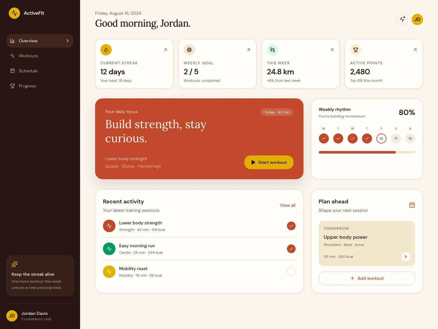 ActiveFit Tracker