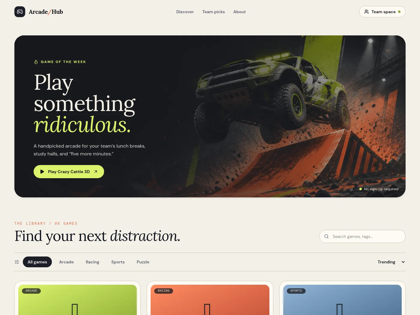 Unblocked Arcade Hub