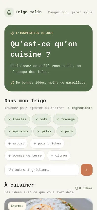 FrigoRecettes App