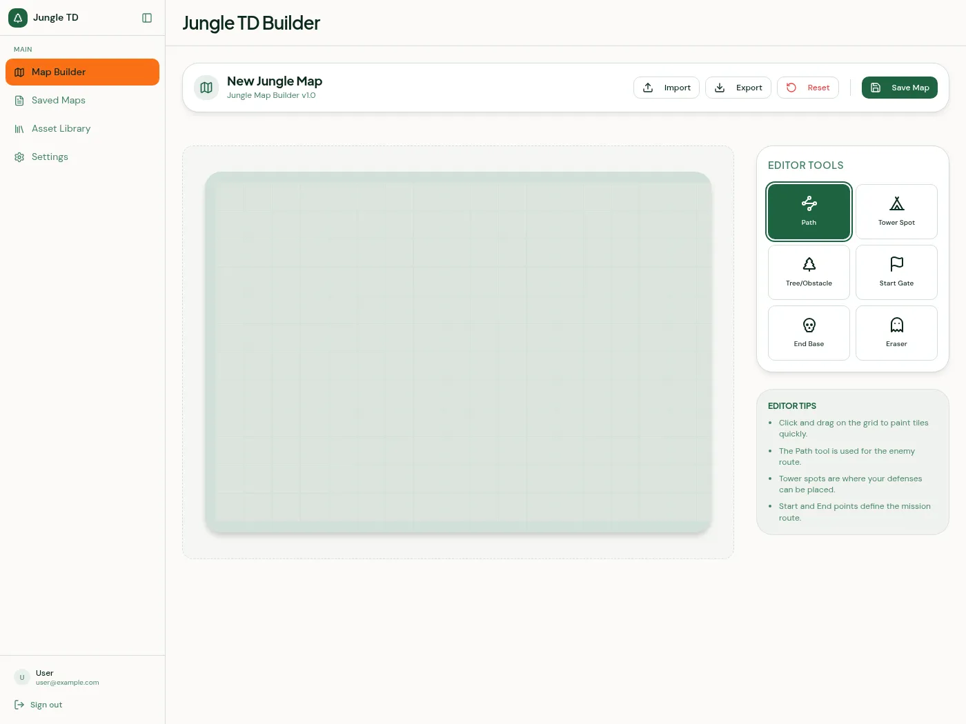 Jungle TD Map Builder