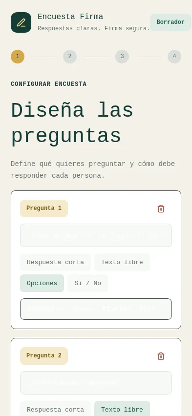 Encuesta Firma Móvil